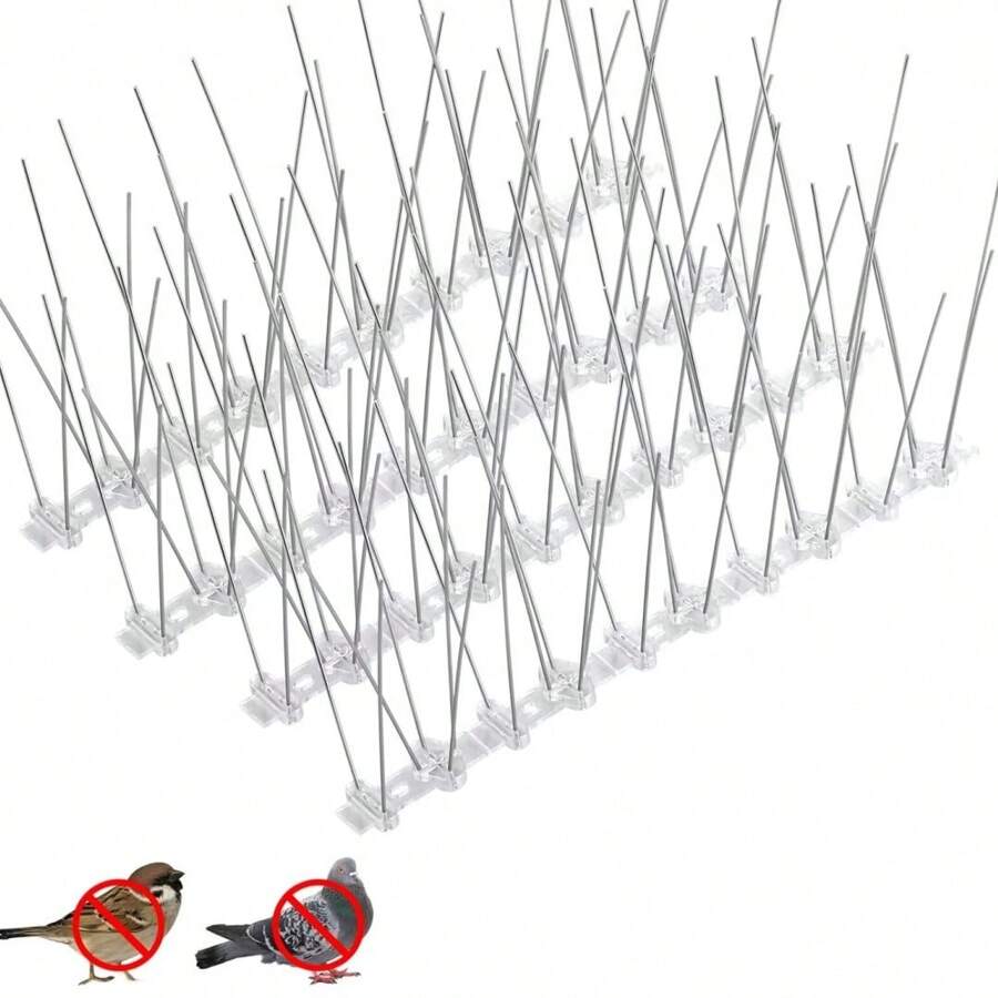 Bird Spikes - Pigeon Spikes - Bird Deterrent Spikes - Stainless Steel - Pigeon & Seagull Defense ...