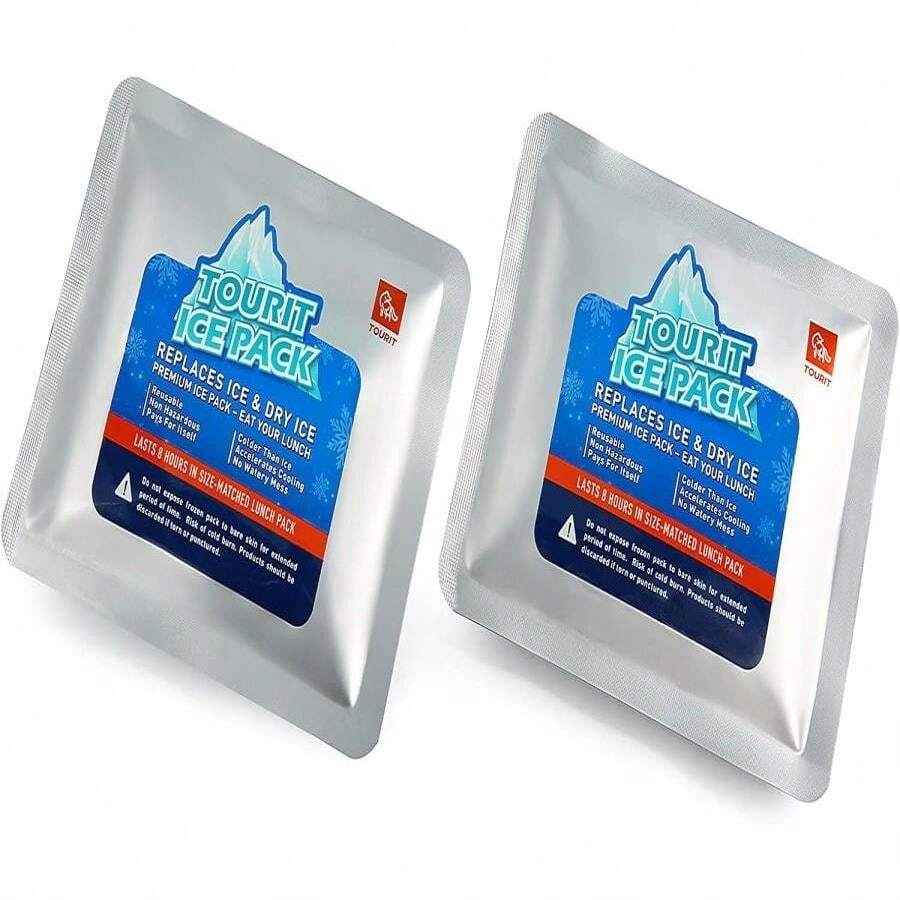 TOURIT Reusable Ice Packs For Coolers, Long Lasting, Cooler Ice Packs ...