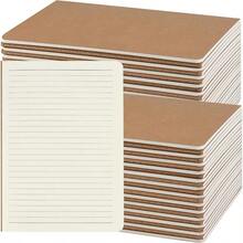 LZ50 Pack A5 Kraft Notebooks Bulk 8.15x5.5 Inches Lined Paper ...