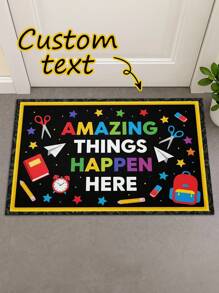 Customize Colorful Classroom Floor Mats, The "Wonders Happen Here ...
