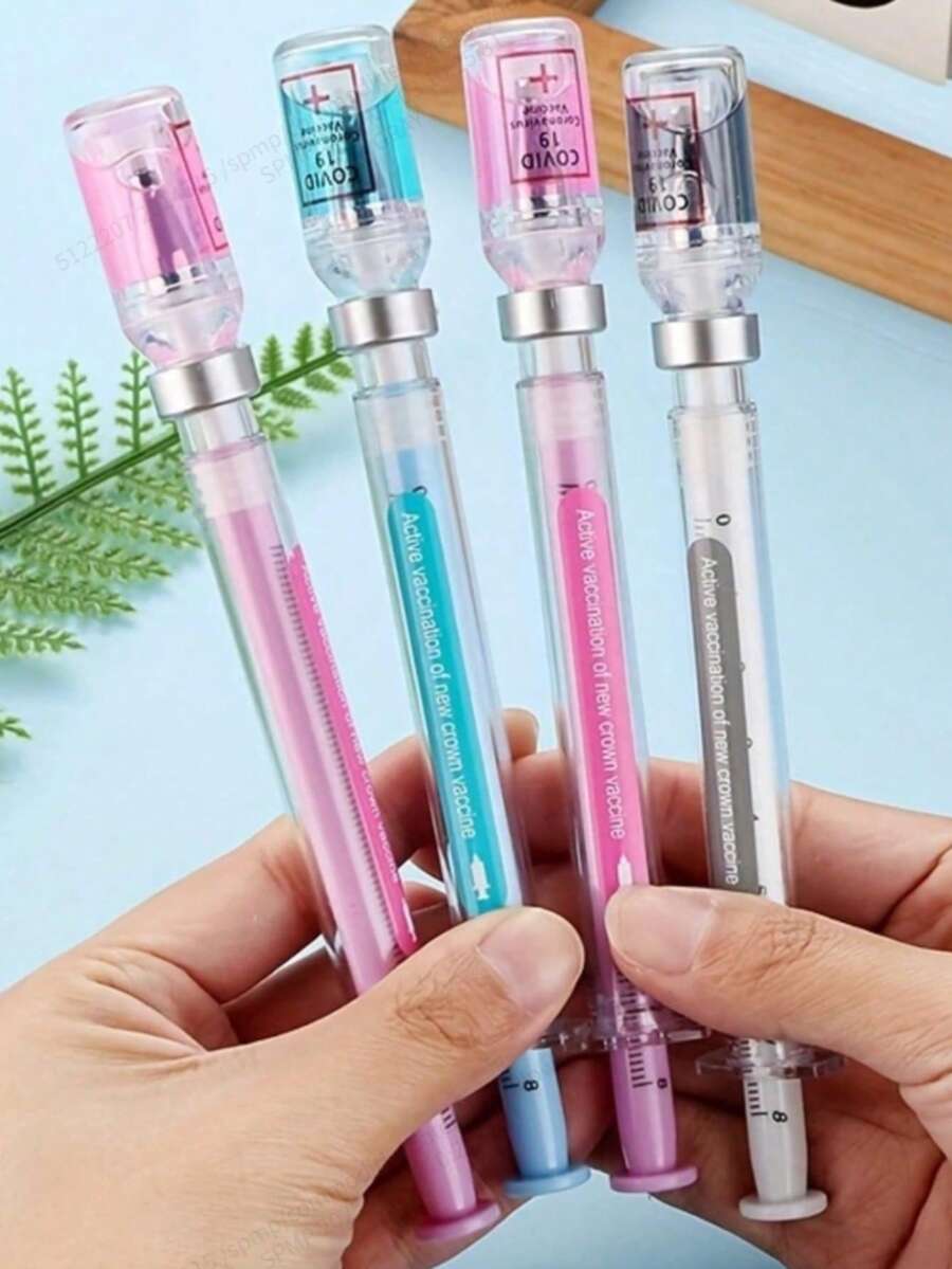 Creative Syringe, Neutral Pen, Simulation To Eliminate Viruses ...