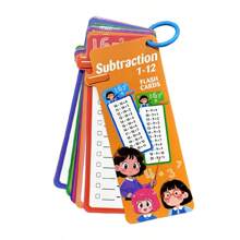 Math Mnemonic Flashcards, Subtraction Learning Aid, Each Pack Contains ...