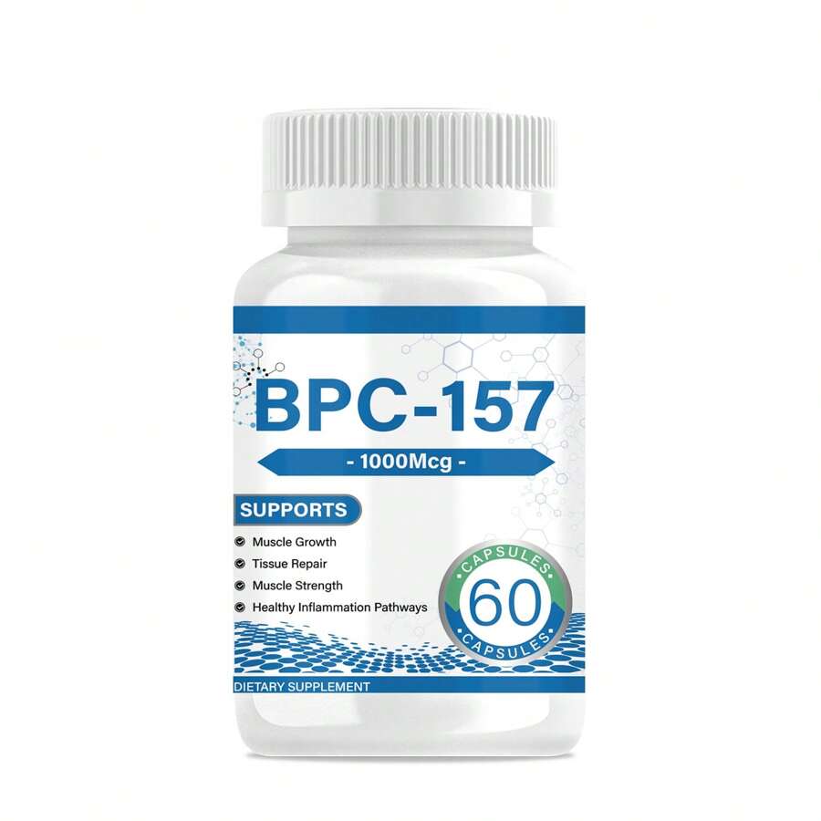 BPC-157 Peptide Capsules 1000mcg-Rapid Muscle & Gut Repair, Anti ...