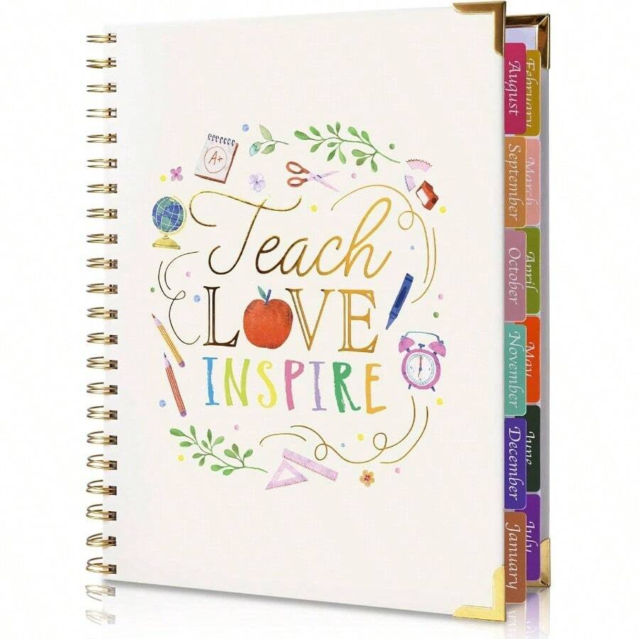 Teacher Planner 20252026 Academic Year, Weekly Monthly Teacher Lesson ...