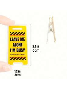 1/5/10pcs Acrylic Desk Sign "Leave Me Alone, I'm Busy" Humorous Office ...