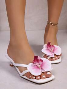 Oversized Square Toe Summer New Style Flip Flop Sandals, Thin Heel ...