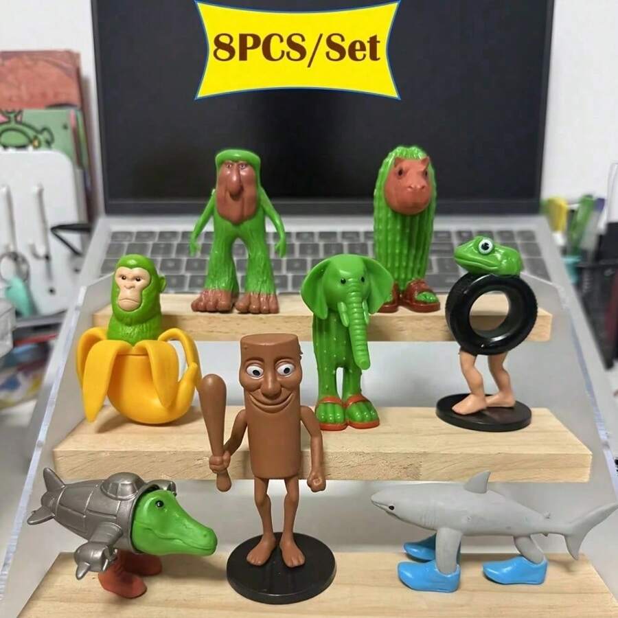 2025 New Italian Brainrot Toy Figures Animals Tralalero Tralala Figure Bombardiro Crocodilo For ...