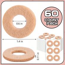 60 Pcs Felt Callus Cushions For Bottom Of Foot Round Feet Corn Pads ...