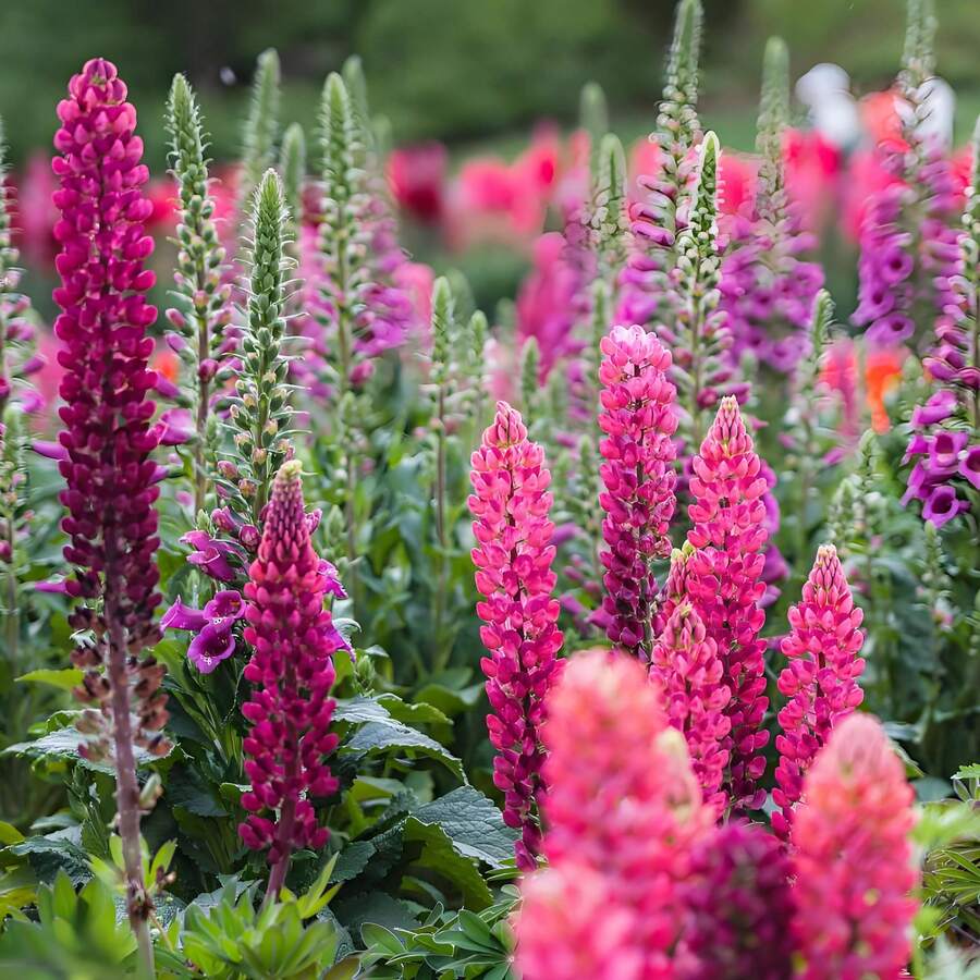 200 piezas de semillas mixtas de Russell Lupine - Pennisetum gigante ...
