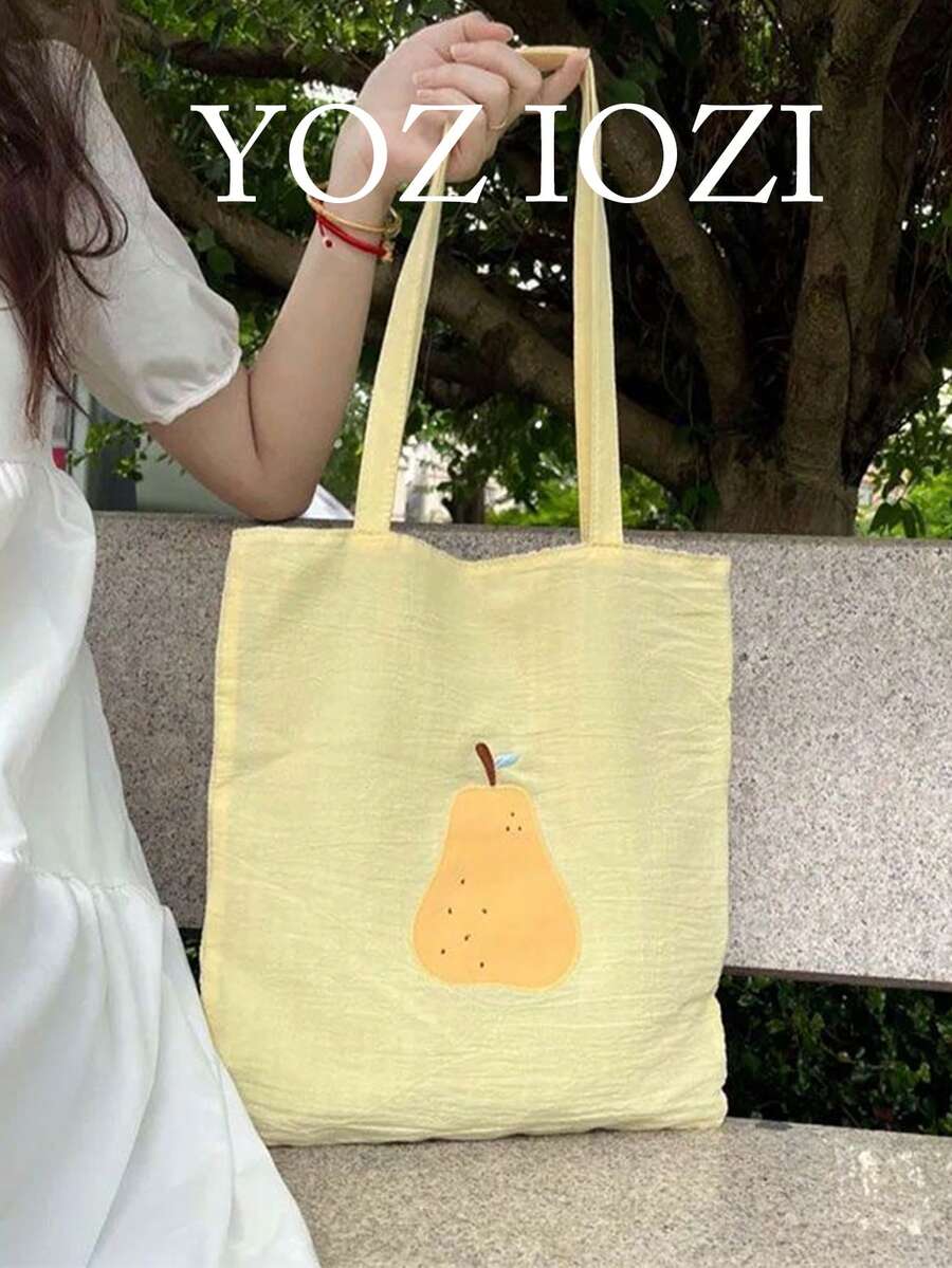 Bolso de mano con diseño en forma de pera, fresco y sencillo, versátil ...