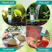 Food PH Meter Probe Digital Soil PH Tester Automatic Temperature ...