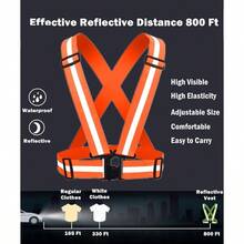 Reflective Running Vest 20 Pack High Visibility Reflective Ar Night ...
