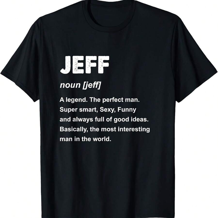 Jeff Name T-Shirt | SHEIN USA