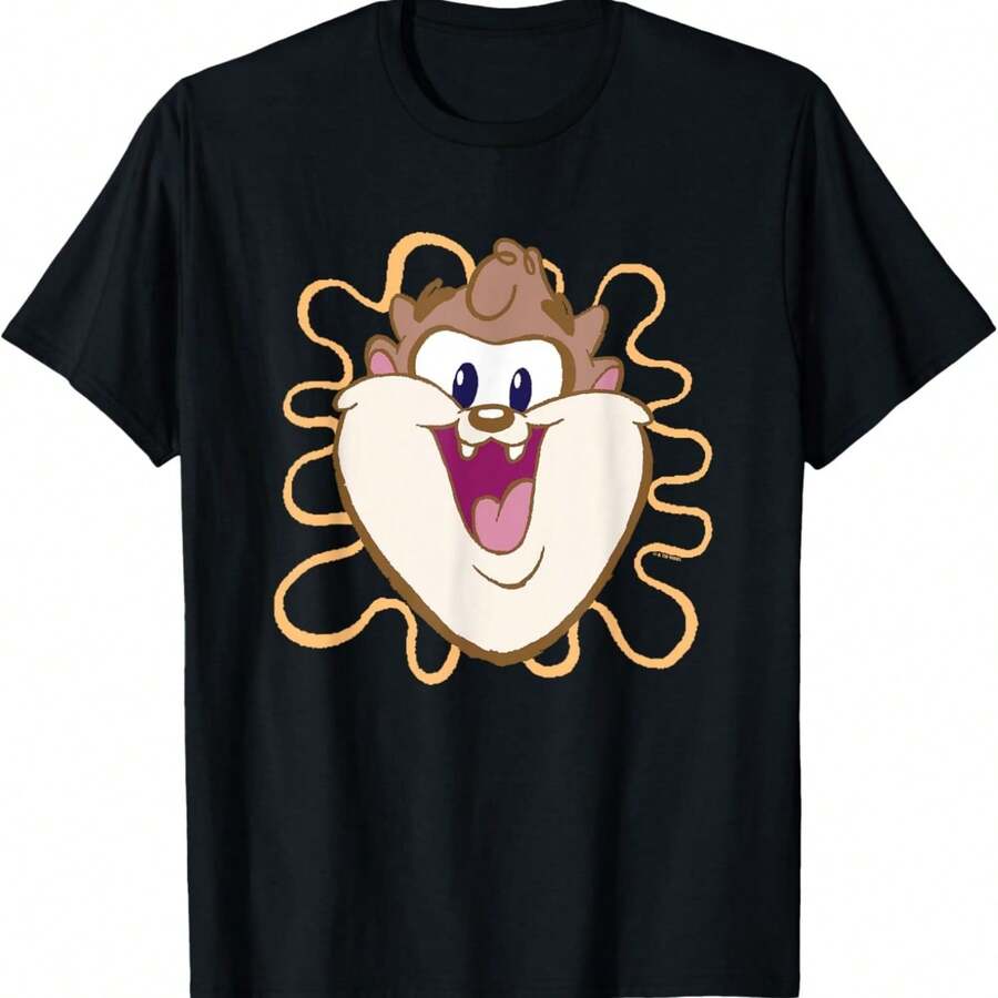 Looneys Tuness Baby Looneys Tunes Cute Taz Big Face Logo T-Shirt ...
