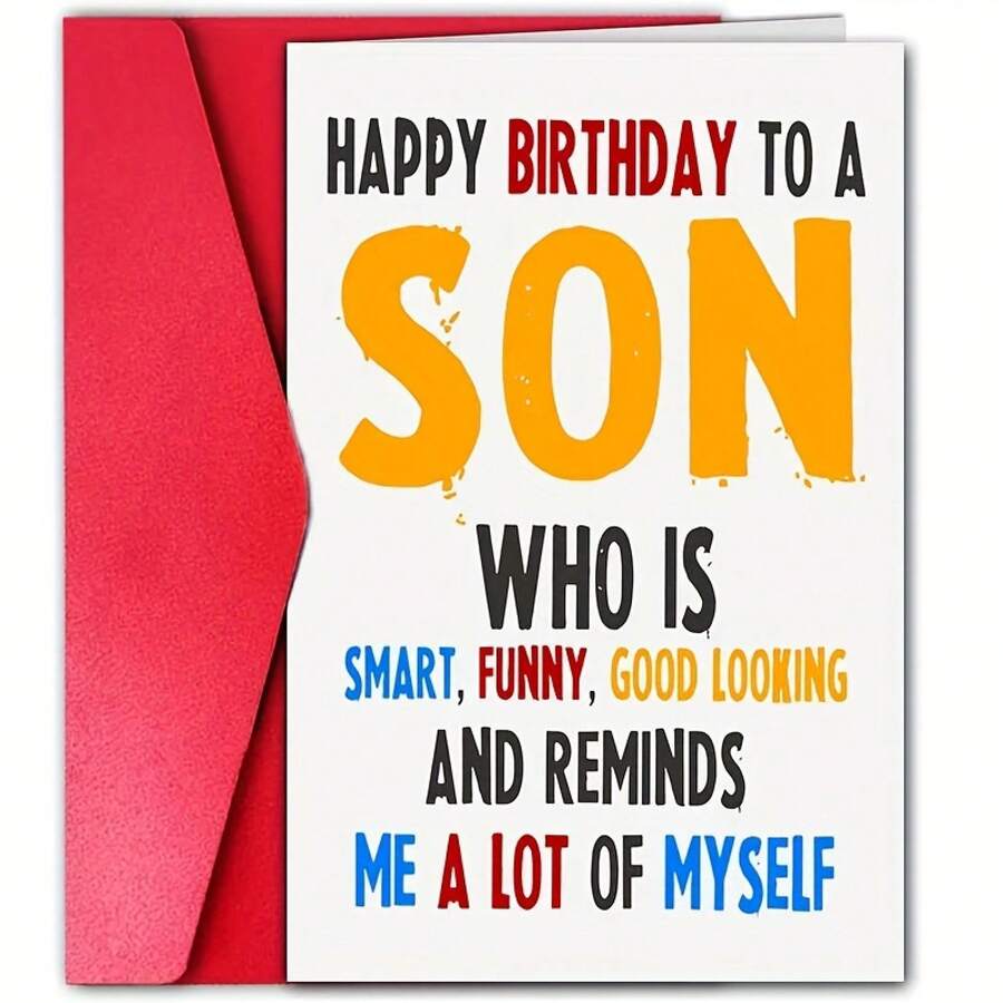 Birthday Card For Son-Free & Humorous Design, Celebration Card Suitable ...
