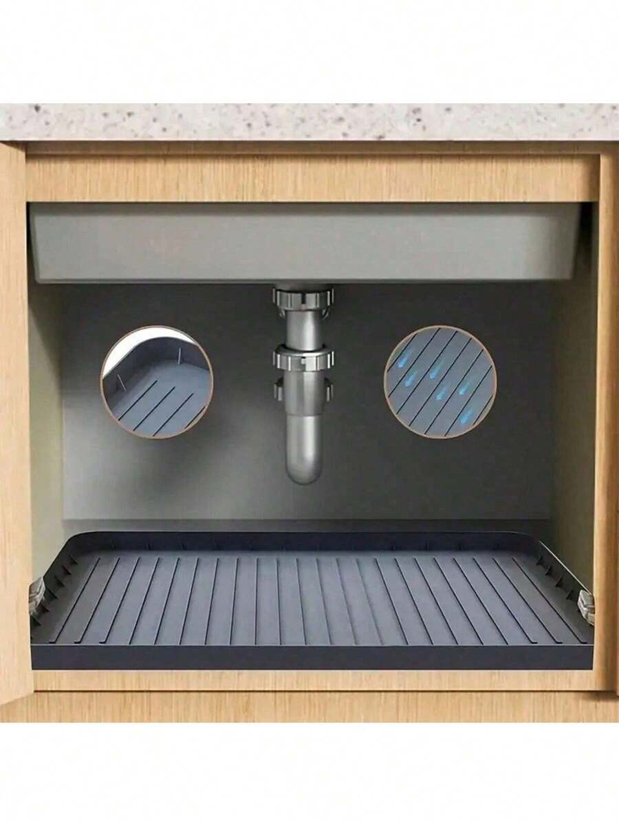 1pc Durable Kitchen Sink Pads - Waterproof Drip Tray Lining For Kitchen ...