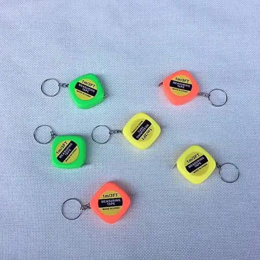 1/2/4/6 Pcs Keychain Tape Measure Mini Measuring Tape Functional Pocket ...