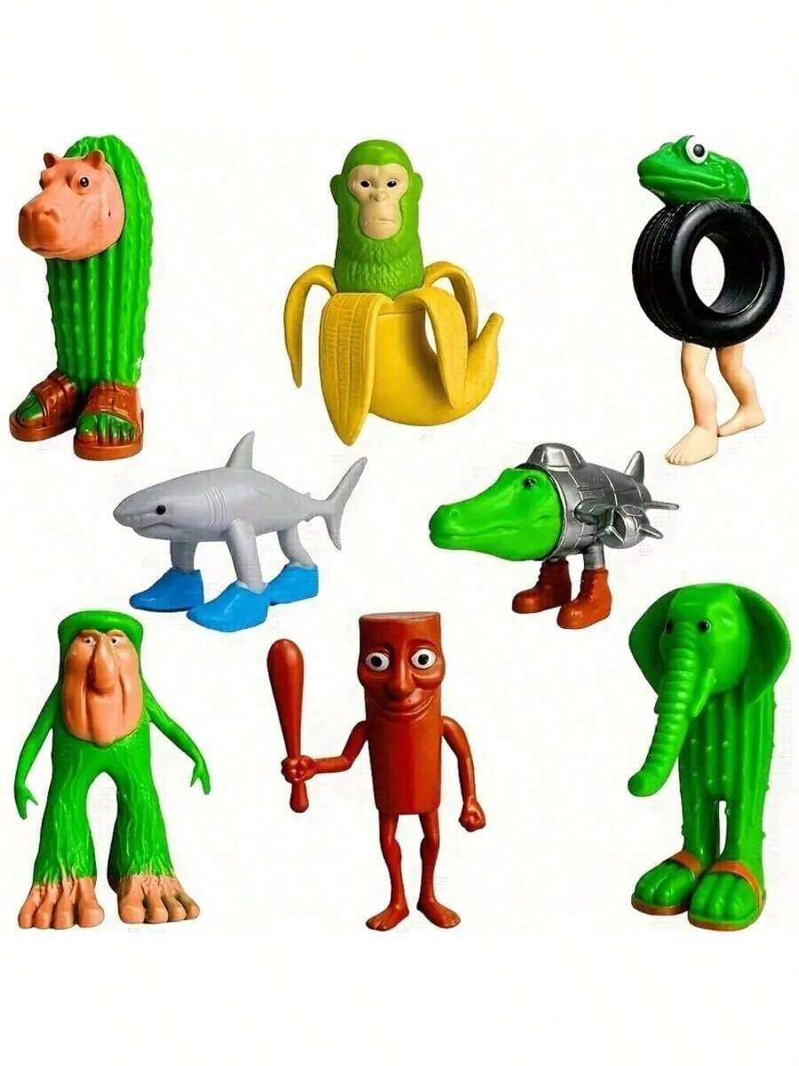 New Tung Tung Sahur Italian Brainrot Wooden Stick Creative Toys Desktop ...