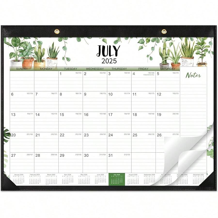 Desk Calendar 2025-2026 - 2025-2026 Large Desk Calendar 22x17, Jul ...