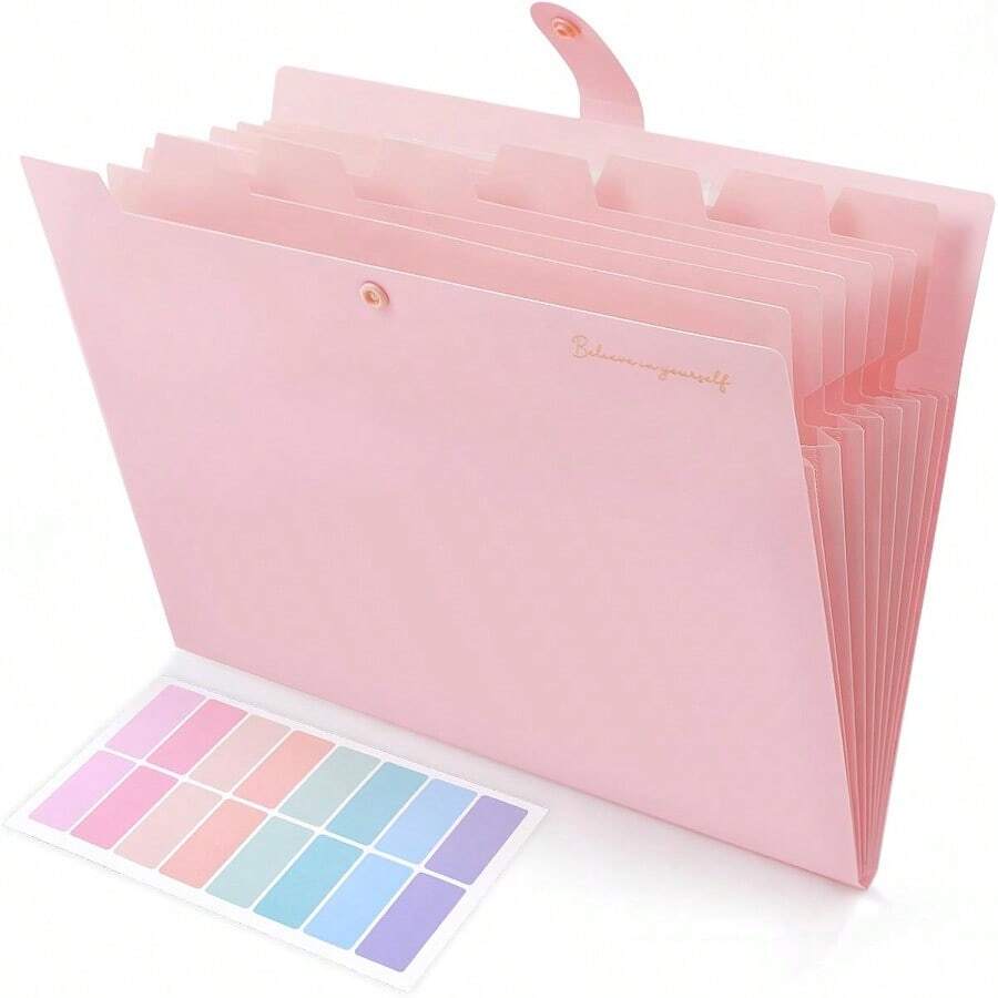 Expanding File Folder Accordion File Organizer Wit 8 Pocket Inner Card ...