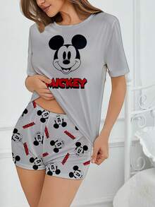 Disney 2pcs Disney Mickey Authorized Certified Women's Sleepwear Set ...