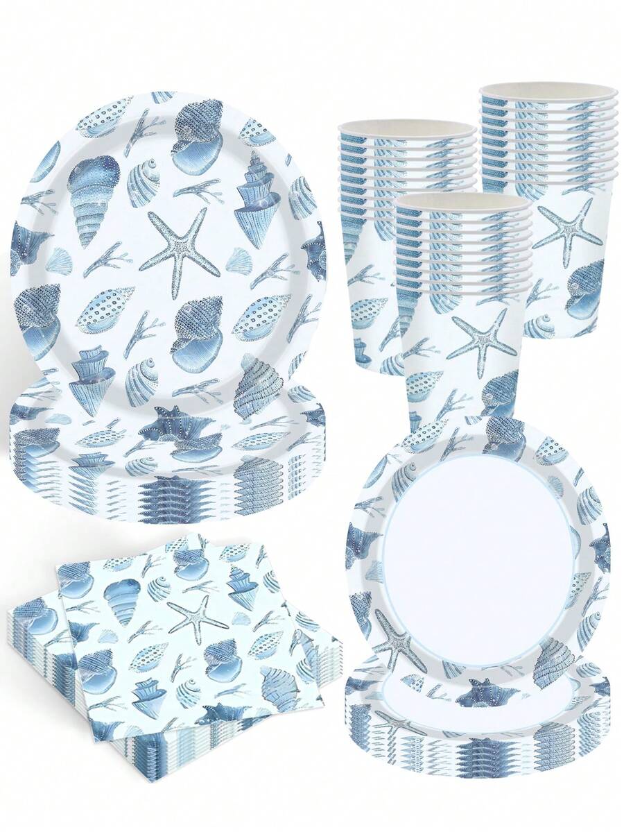 10/50pcs Ocean Shell Beach Party Decorations Ocean Theme Party Supplies ...