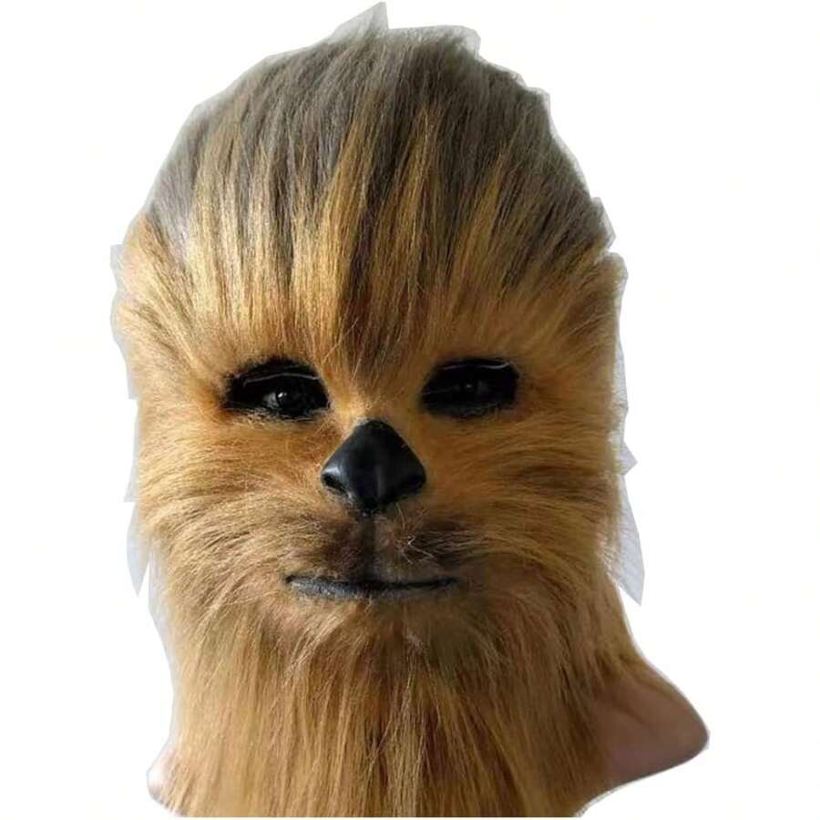 Chewbacca Mask Ape Cosplay Helmet Full Head Latex Flexible Helmet ...