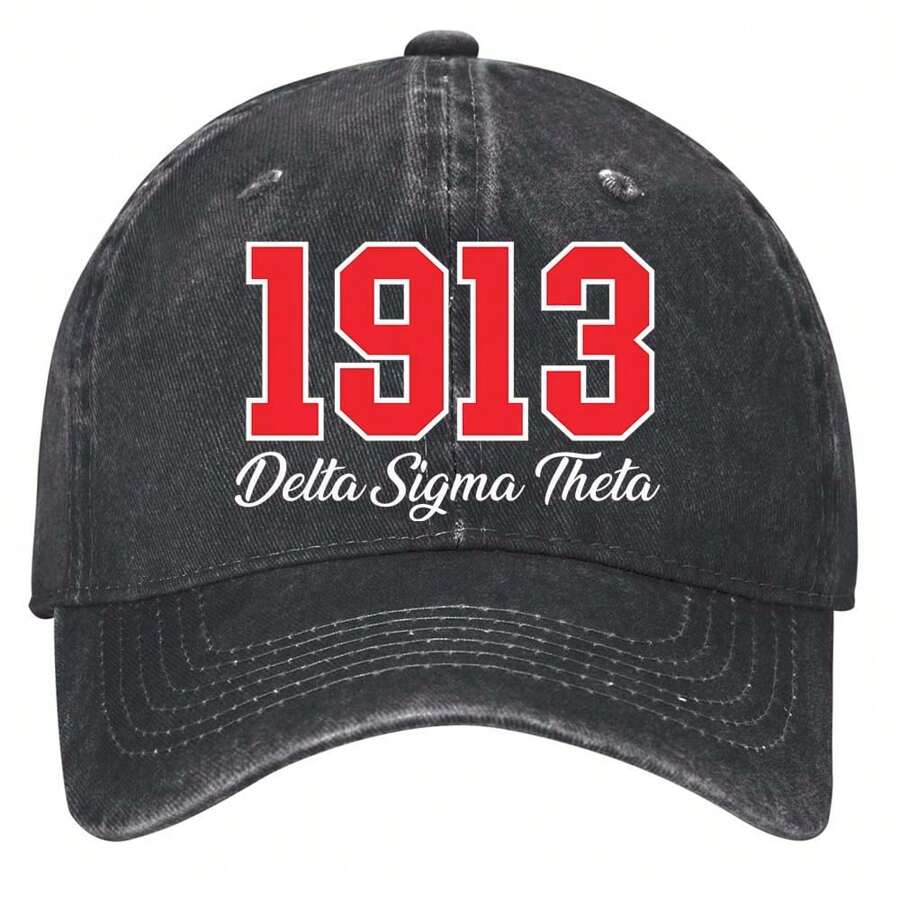 1913 Delta Sigma Theta Anniversary Logo Design Hats Vintage Washed ...