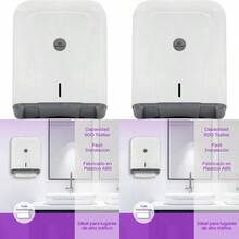 Gel Kleen Dispensador De Toallas Interdobladas ABS Blanco para 600 ...