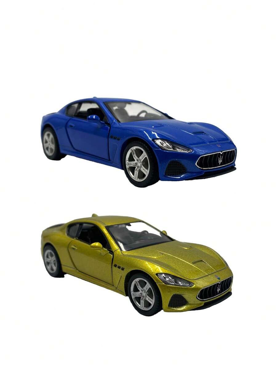 Maserati 1:36 Escala Coche Diecast Maserati, Color Azul/Dorado ...