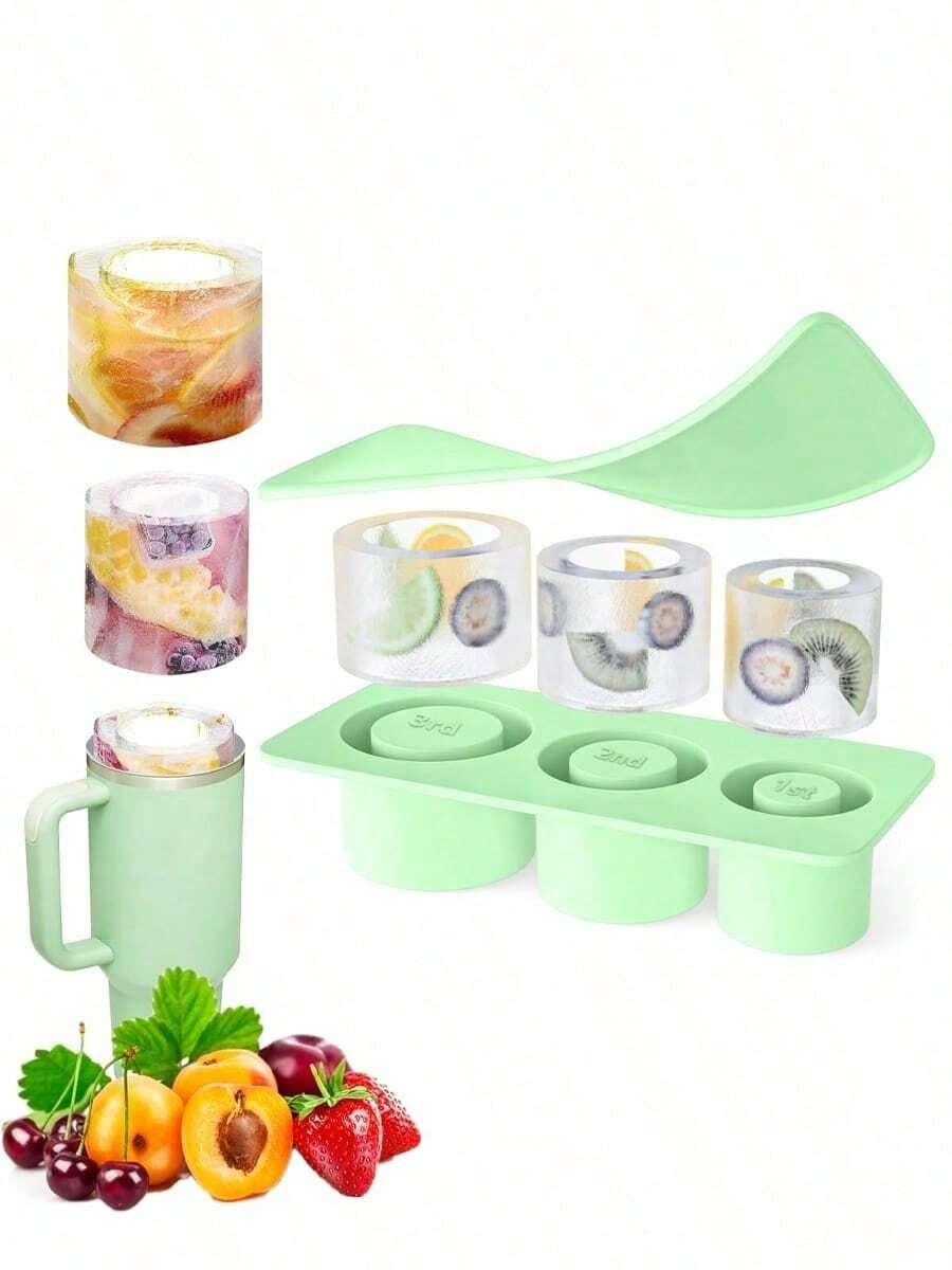 1set Cup Silicone Maker With Lid For 20oz 30oz 40oz Tumbler Reusable ...