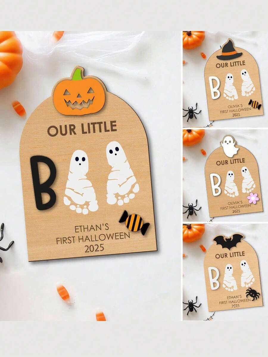 1 My Little Boo Sign - DIY Baby's First Halloween Decoration With ...