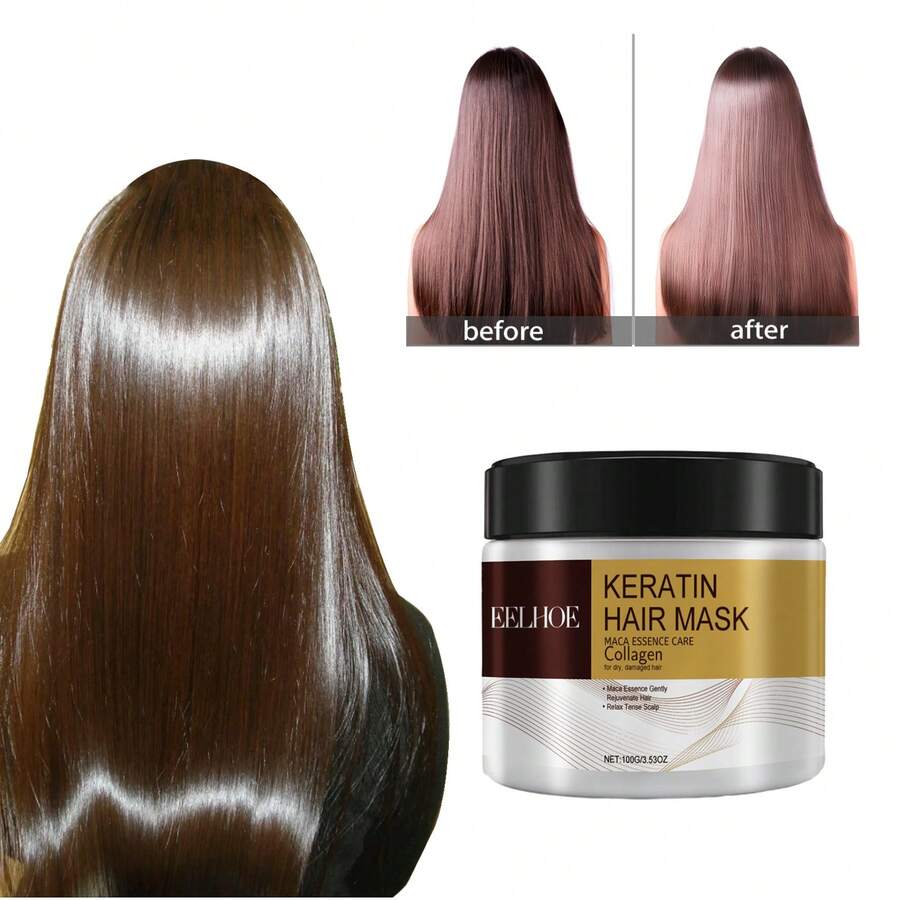 100g Hair Mask Repair Moisturize Hair Mask Smoothing Soften Repair Dry ...