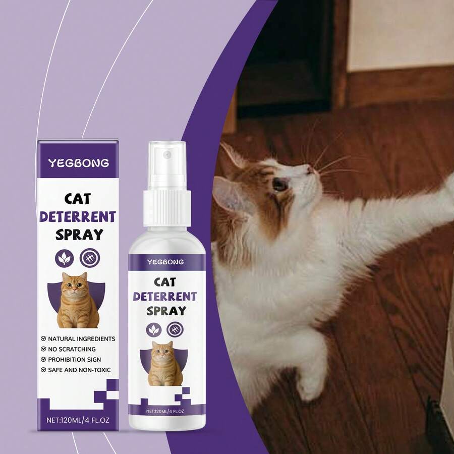 Spray Repelente para Gatos, Uso Diário em Casa, Repelente Interno e ...