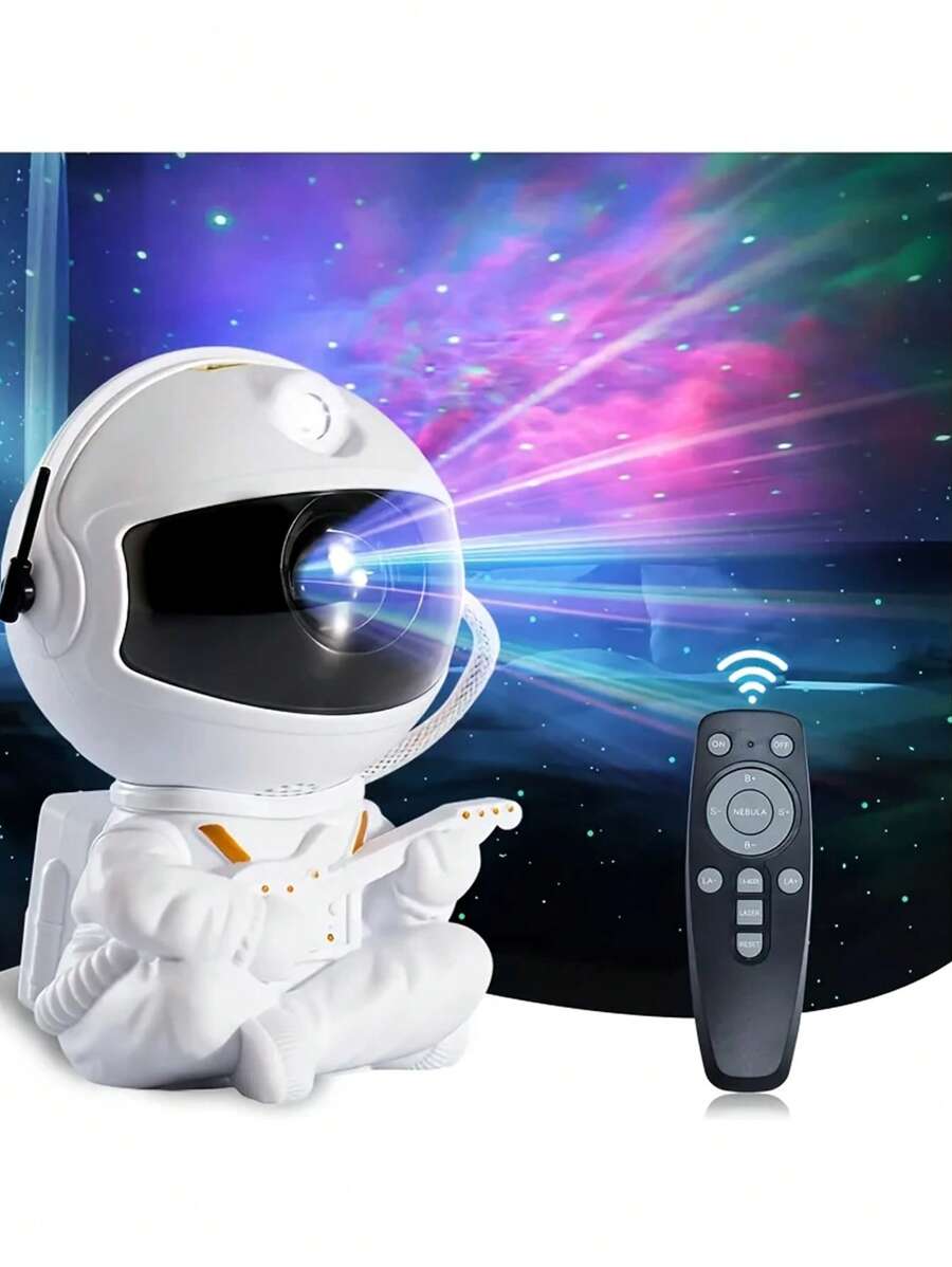 1pc Astronaut LED Star Projector Night Light With Remote Control, USB ...