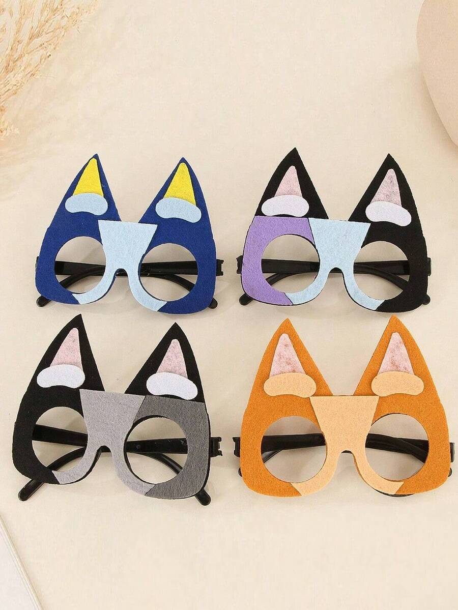 Bluey 1Pc Blueys Dog Blue Yellow Dogs Party Felt Masks Decoration Paper ...