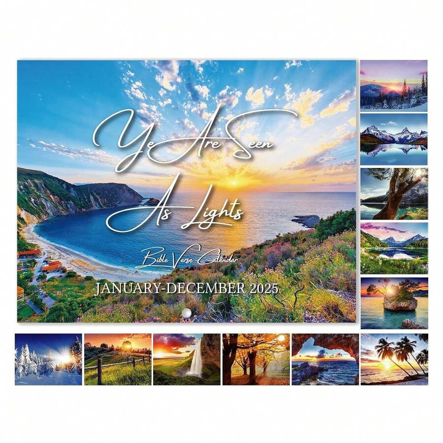 2025 Wall Calendar - Bible Verse 2025 Calendar, Jan 2025 - Dec 2025 ...