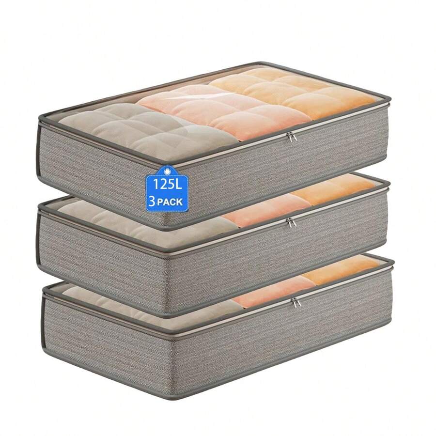 60L/90L/125L Extra Large Under Bed Storage Container, Wardrobe ...