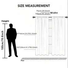 1Set/2pcs Rustic Cabin Deer Curtains - Vintage Country Farmhouse Fall ...