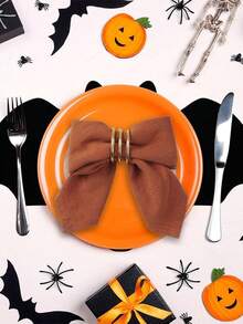 2/6/12/240pcs Halloween Holiday Solid Color Textured Crinkle Napkins ...