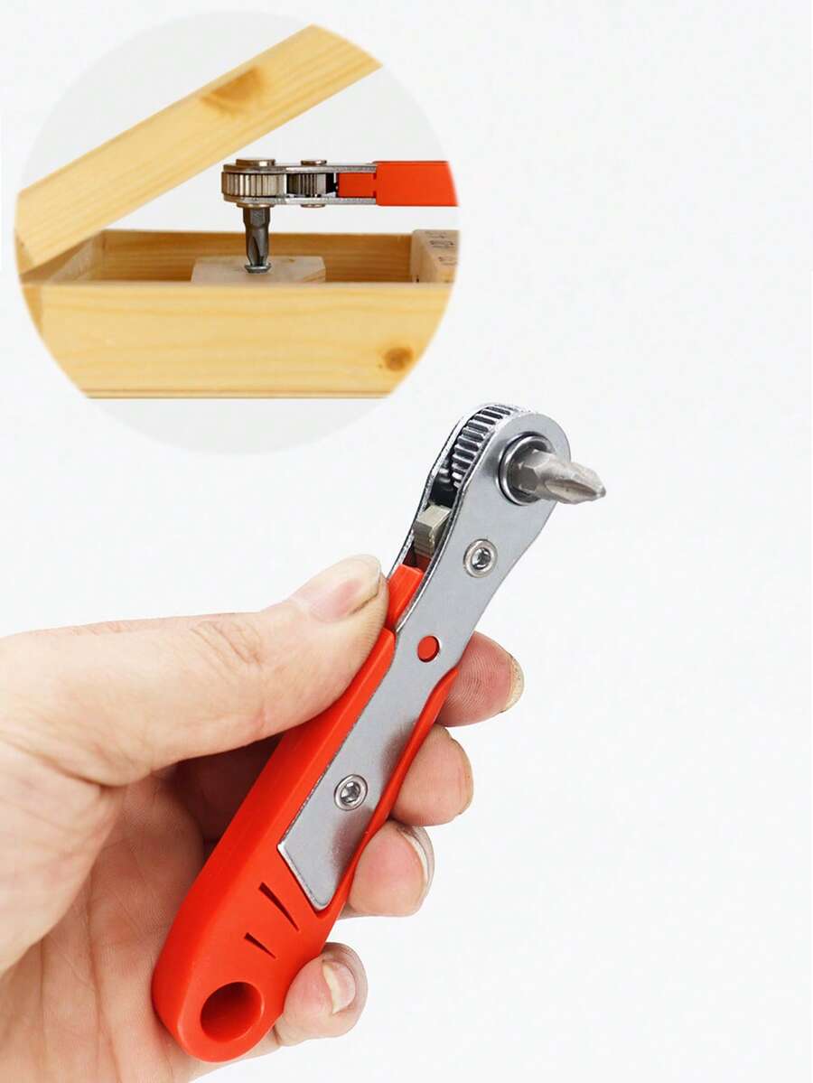 36-Tooth Compact Reversible Ratchet Screwdriver - Mini Dual Use For ...