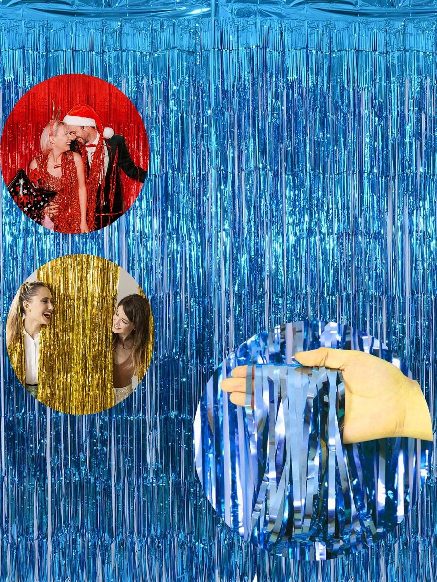 1pc/2pcs Blue, Red, Gold Hanging Beaded Curtain, Party Decorations ...