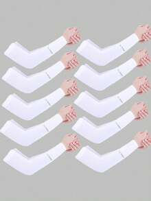 10pcs Set Arm Sleeves, Summer Sun Protection Arm Sleeves, Sweat ...