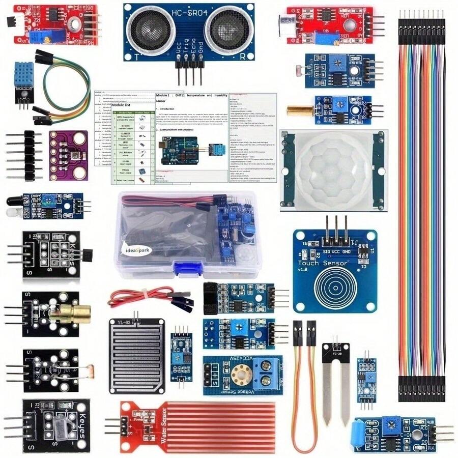 22-In-1 Sensor Module Kit For Robot Sensors Learning Starter Kit ...