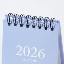[6 Colors Available] 2026 Minimalist Style English Mini Desk Calendar ...