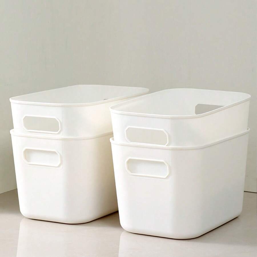 1/4pcs Desktop Organizer Box Set, Durable Plastic Storage Basket With ...