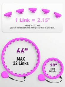 Weighted Hula Circle Hoop With 32 Links(66 Inch), Sweet Weight Ball ...