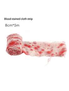 1pc Halloween Bloody Caution Tape, Gauze Stained Blood Barrier Tape ...