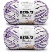 Blanket Tie DyeIsh Lavender Yarn 2 Pack Of 10.5oz/300g Polyester 6 ...