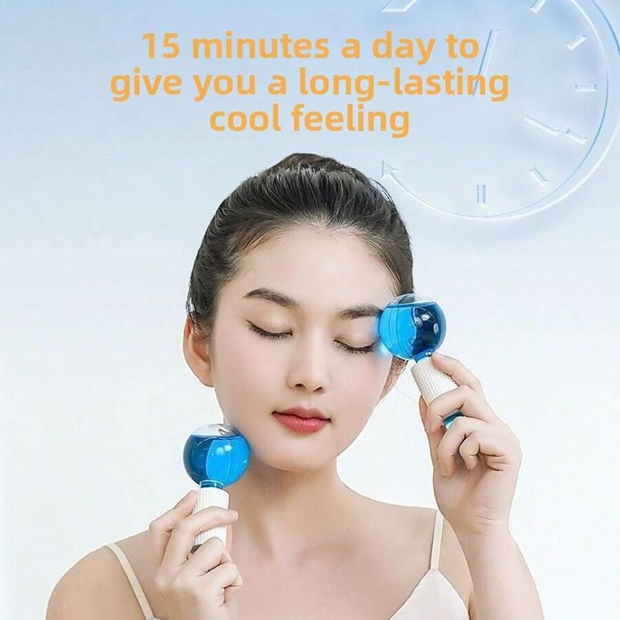 Ice Ball Beauty Ball Pink Crystal Ice Ball Ice Therapy Face Massage ...